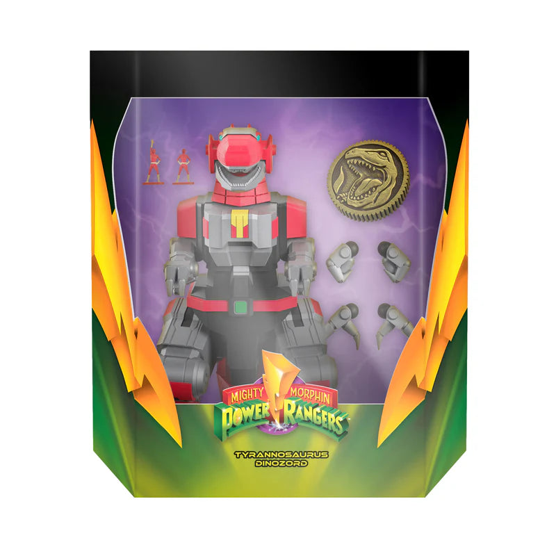 Mighty Morphin Power Rangers ULTIMATES! Tyrannosaurus Dinozord 8-Inch ...